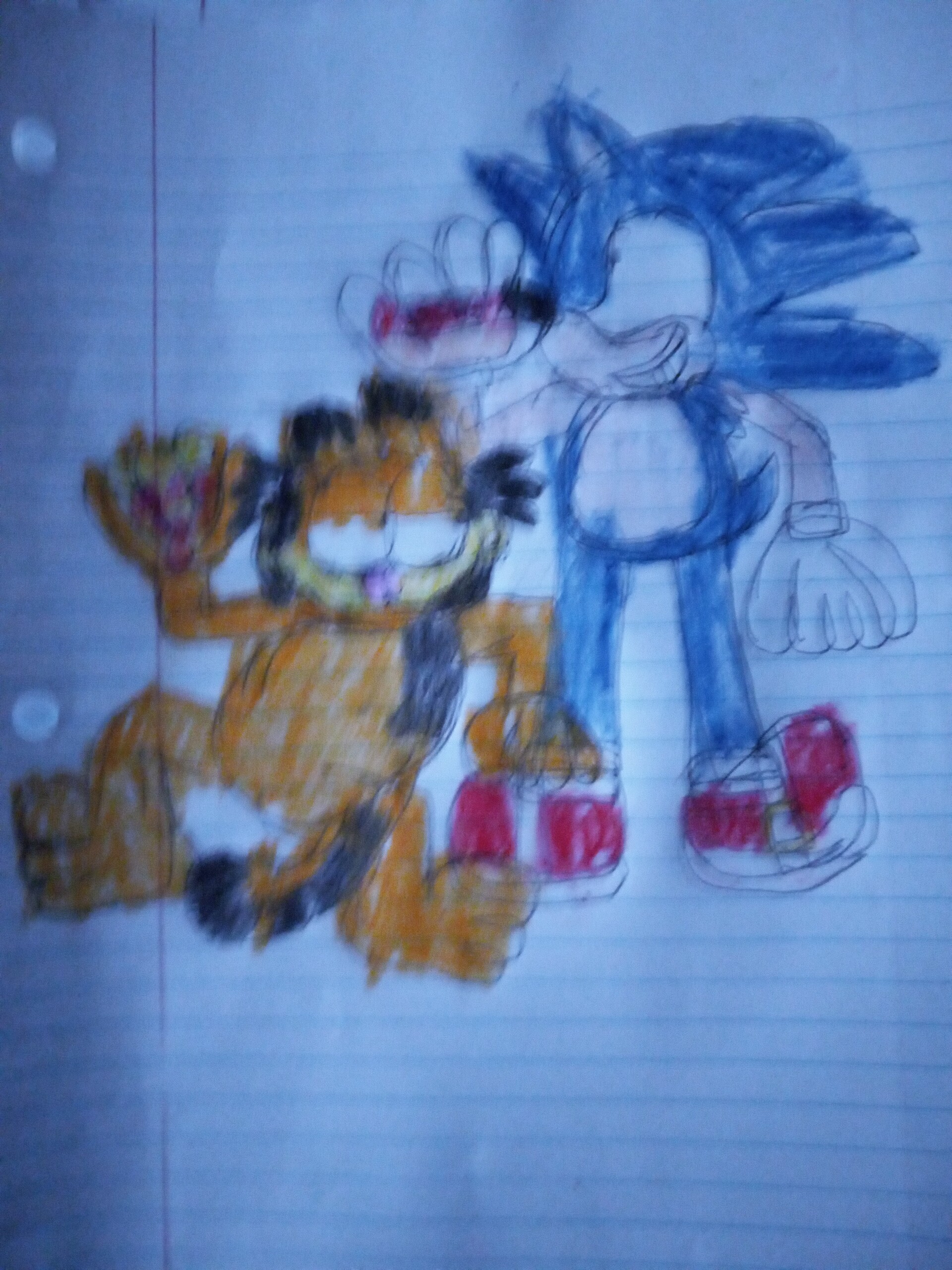 ArtStation - sonic and Garfield eating food 🍲