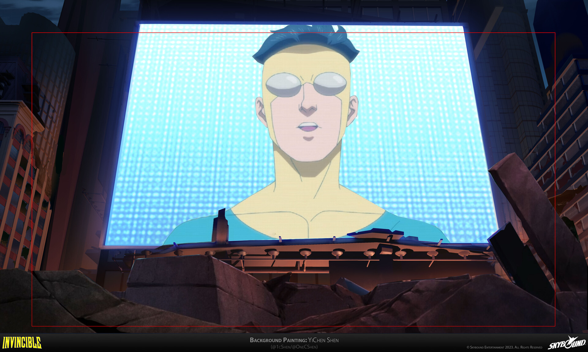 YiChen Shen - Invincible S2 Episode 1 Background Paint