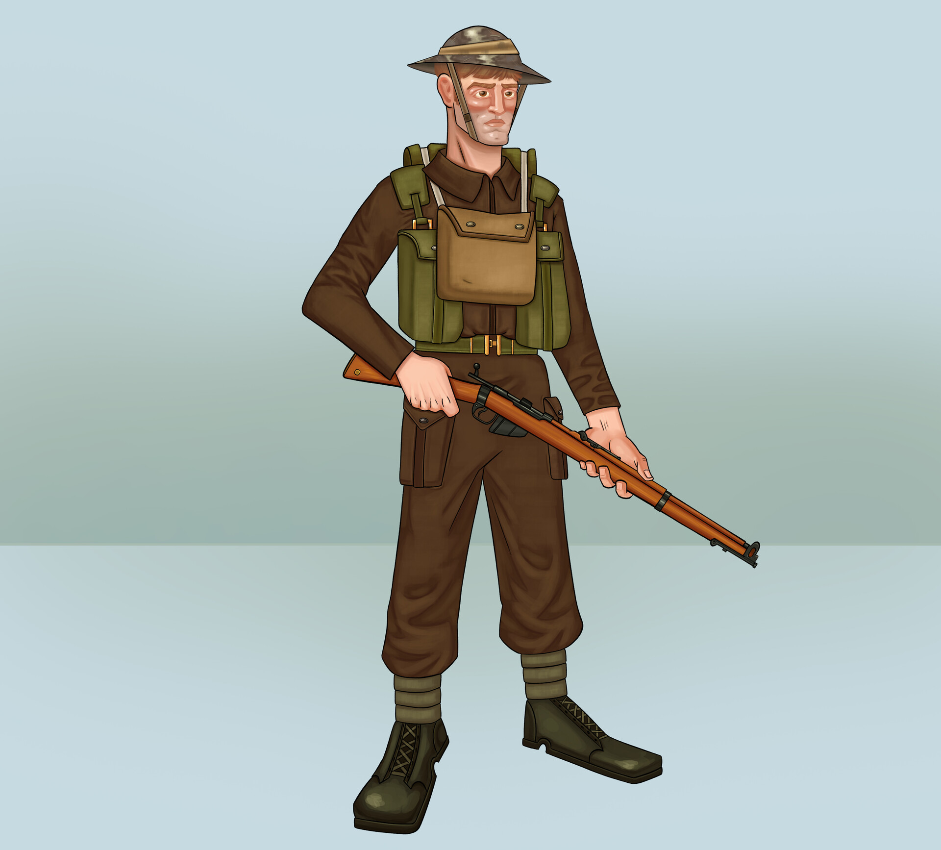 ArtStation - WWII British Soldier CHaracter Design