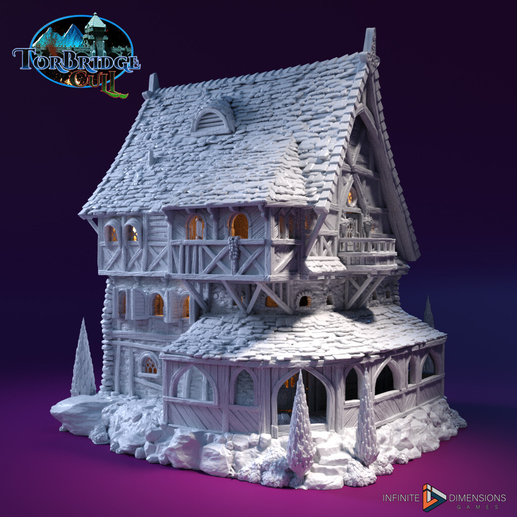 ArtStation - Miniature Mansion - Sculpt - Made for 3D print