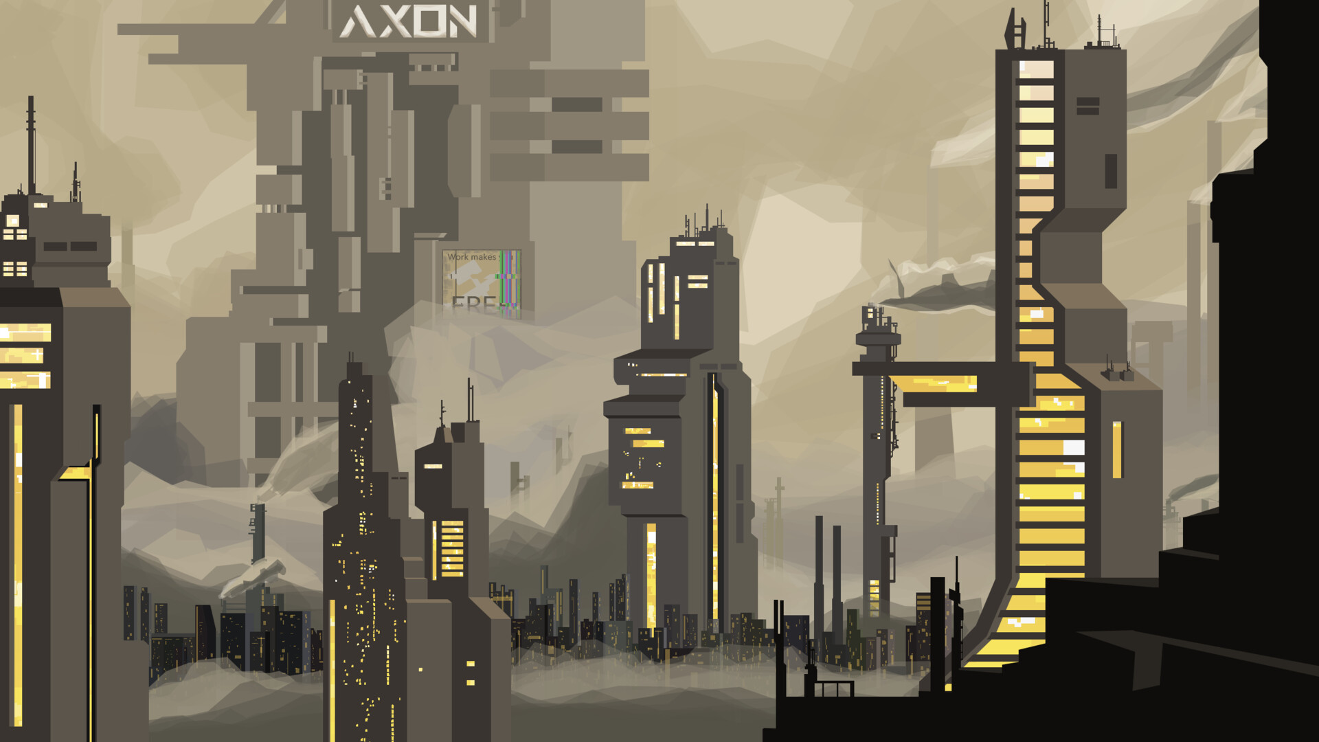 ArtStation - some cities based off of apron 555 artwork