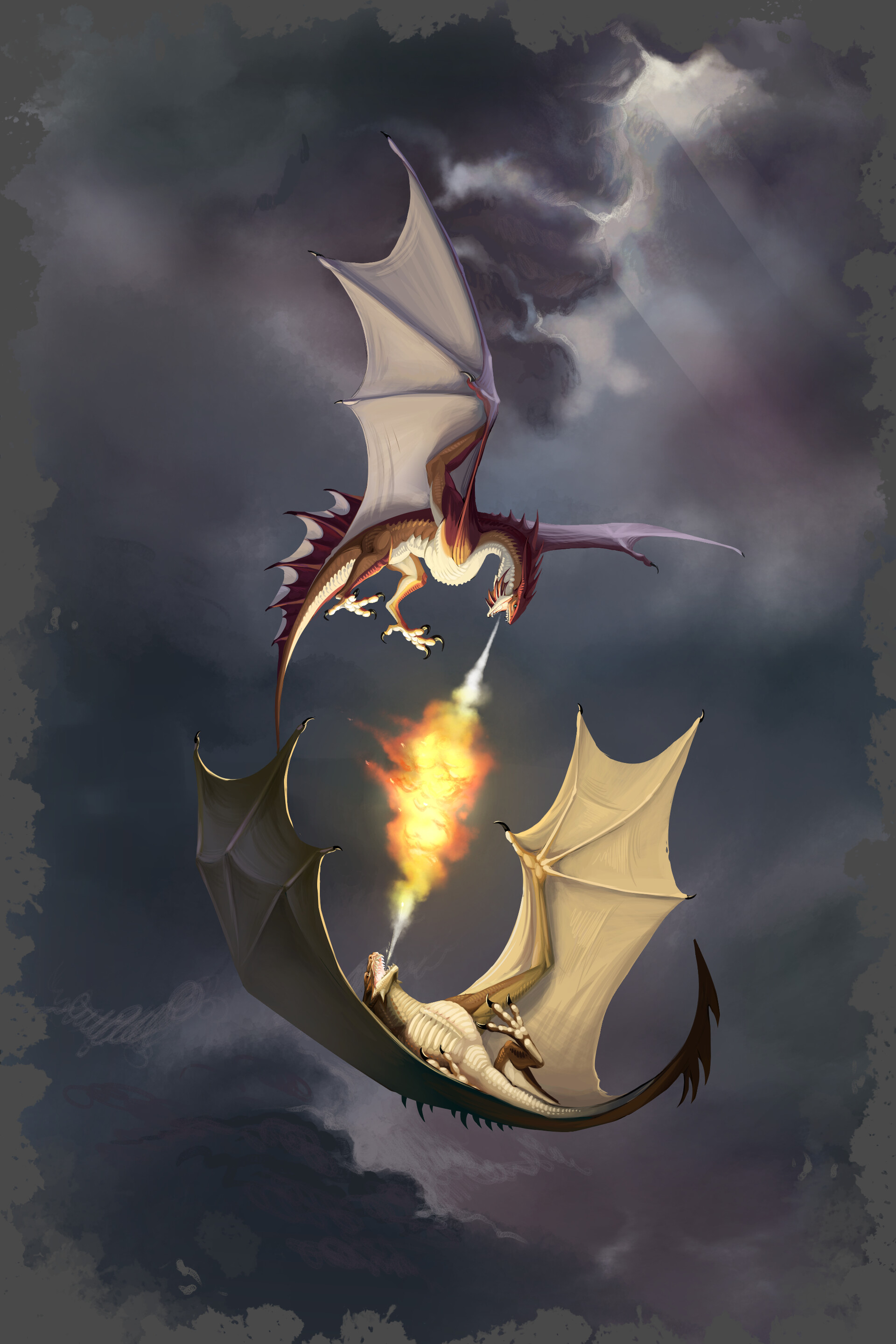 ArtStation - Dragon fight