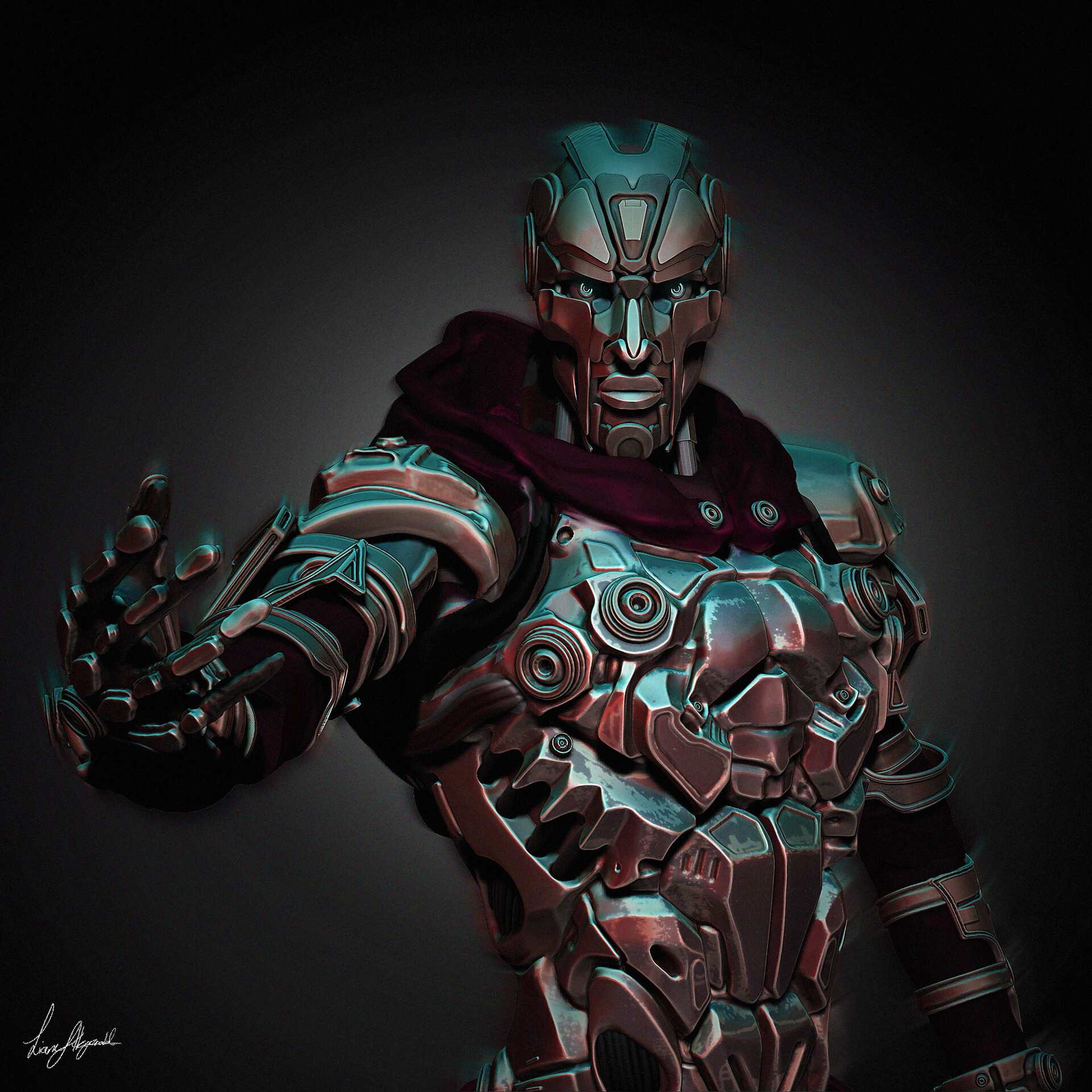 ArtStation - Cyborg Warrior
