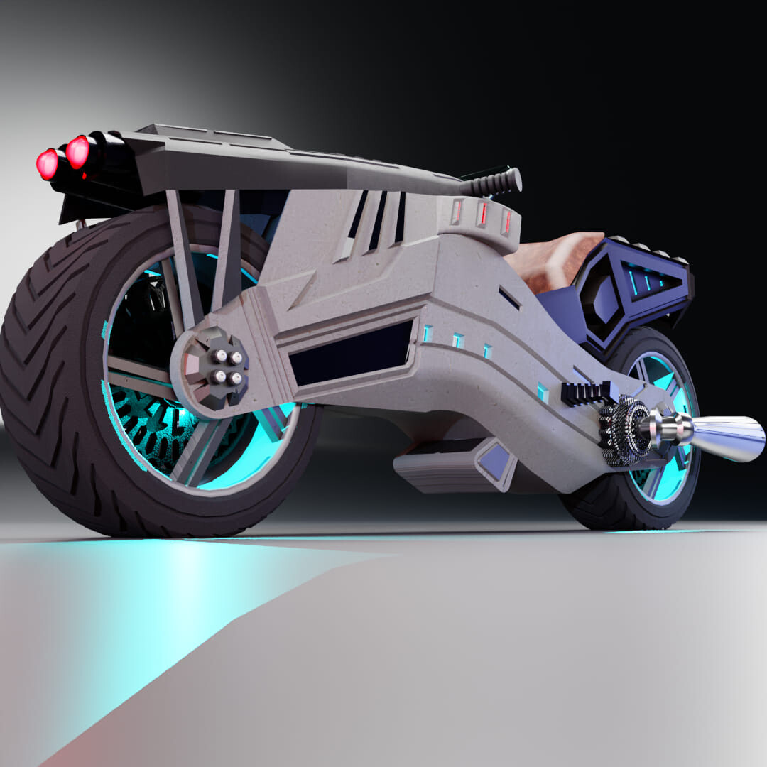 ArtStation - SCI-FI BIKE MODEL