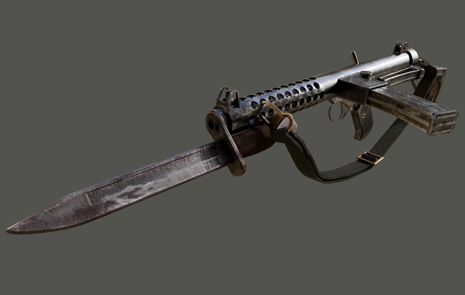 ArtStation - Sterling Submachine Gun