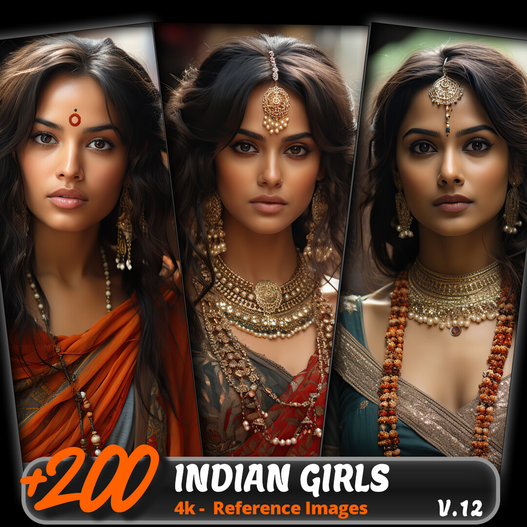 ArtStation - indian girls vol. 12/ 4K/ Reference Image
