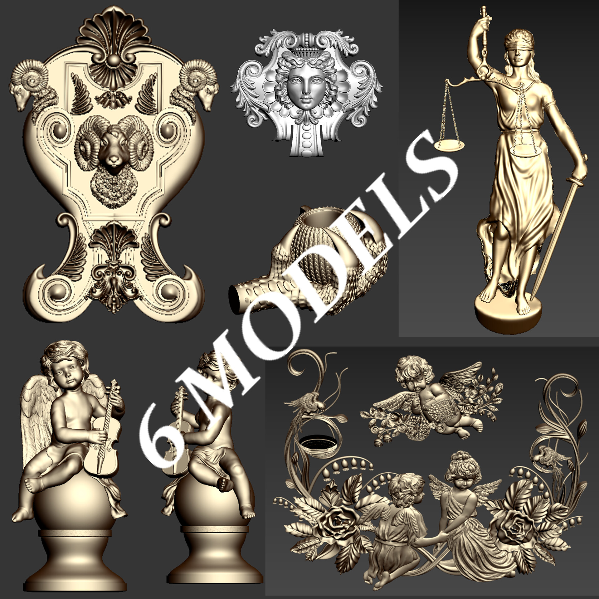Artist 2020 - Collection of classical ornaments _04