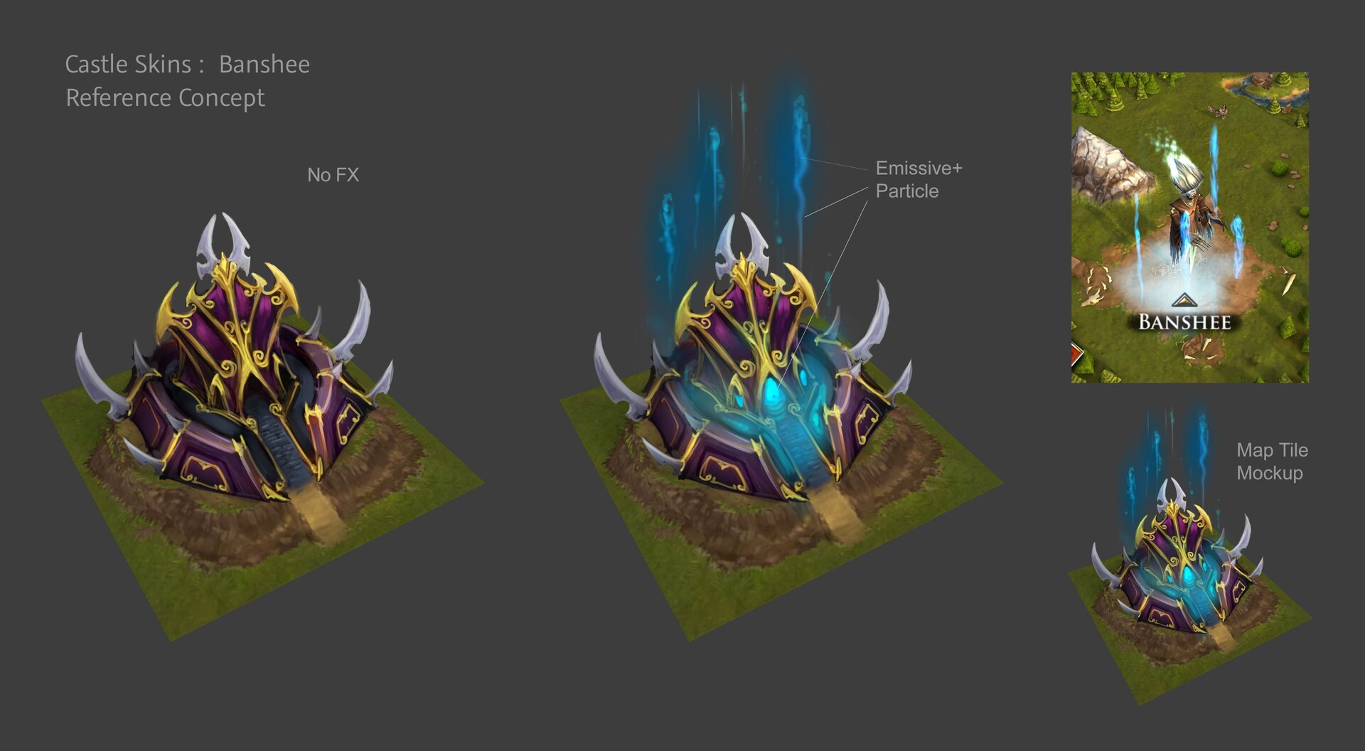 ArtStation - BATTLE HORDES - Banshee Castle Skins