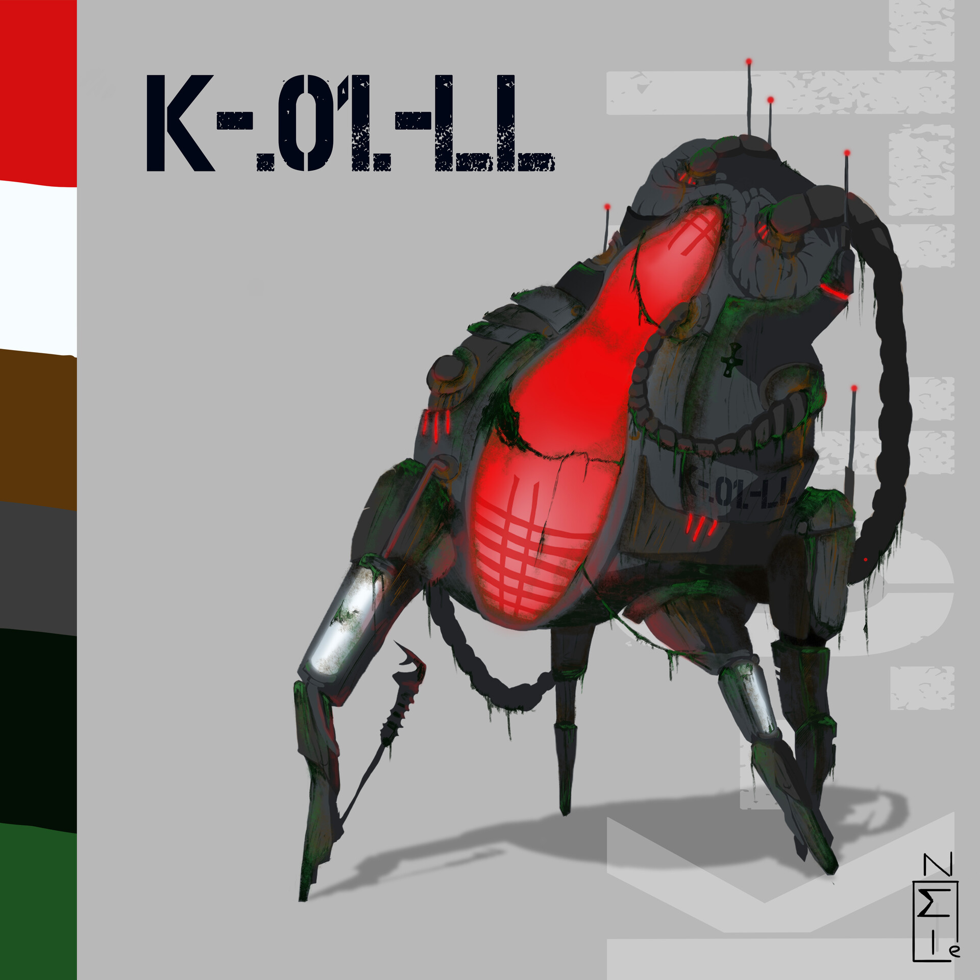 ArtStation - K-.01-LL -- The killer robot