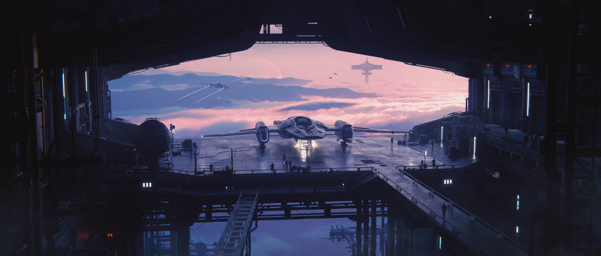 ArtStation - SP 702 - Spaceship Bay