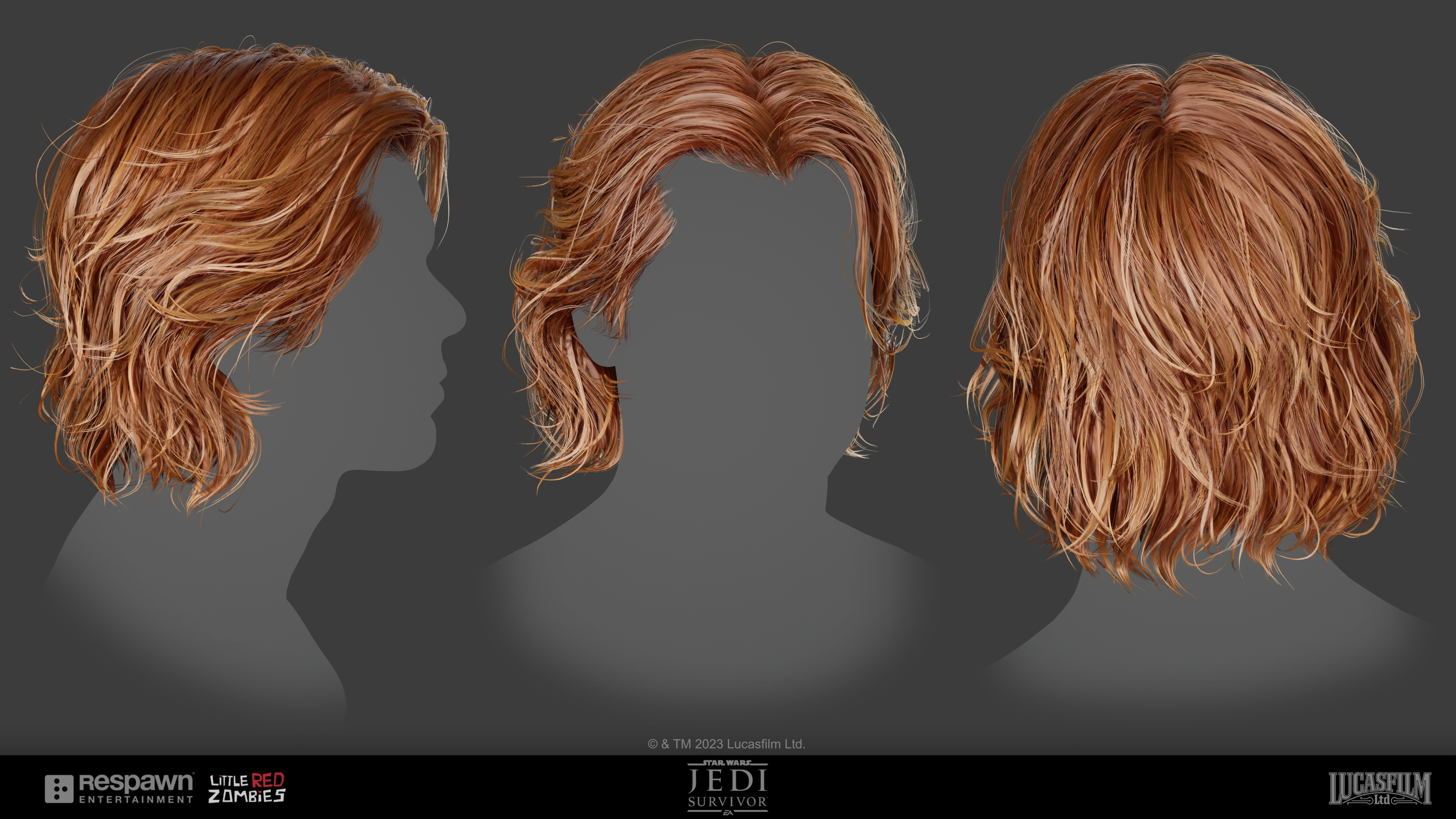 LITTLE RED ZOMBIES - Star Wars Jedi: Survivor - Cal Kestis Hair