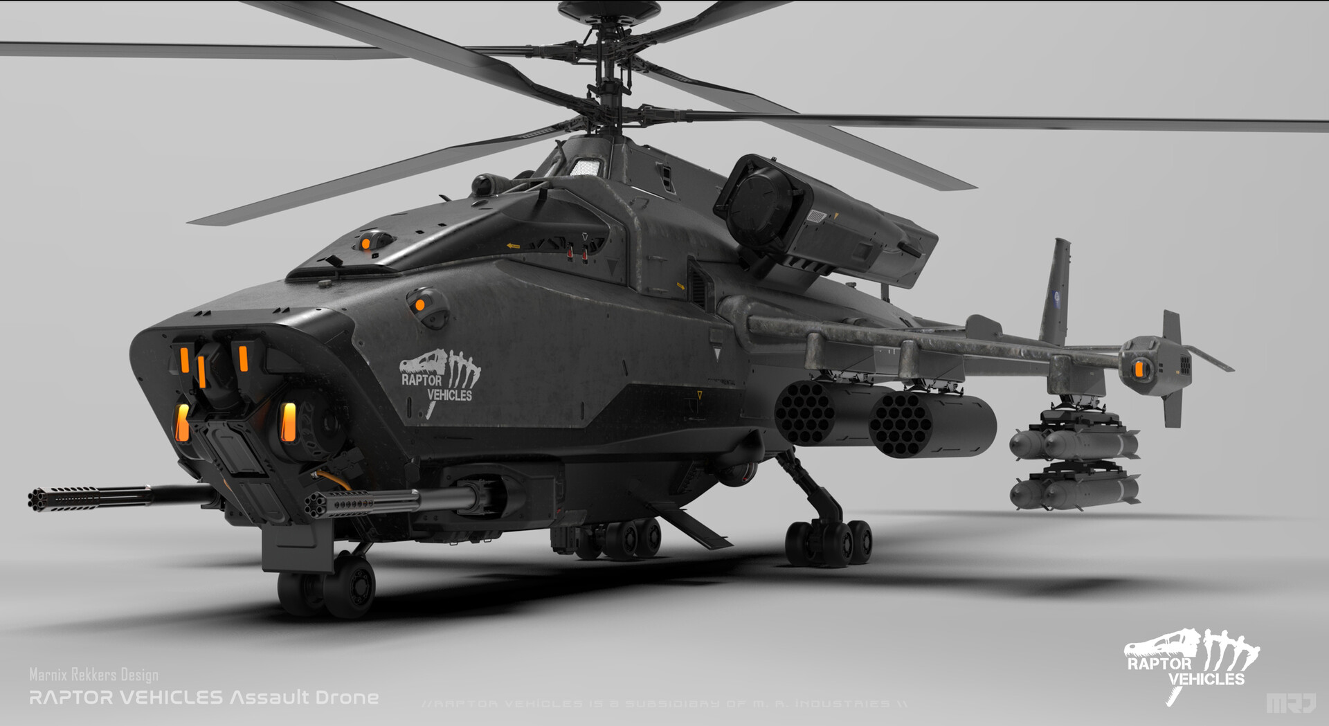 Concept Designer & Illustrator - RAPTOR Heavy Assault Drone