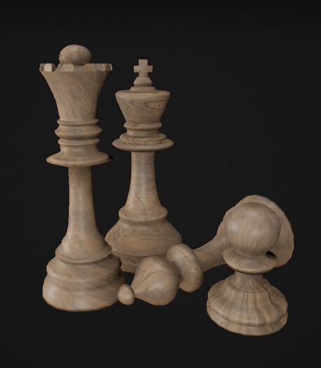 ArtStation - First Year Game Art: chess pieces