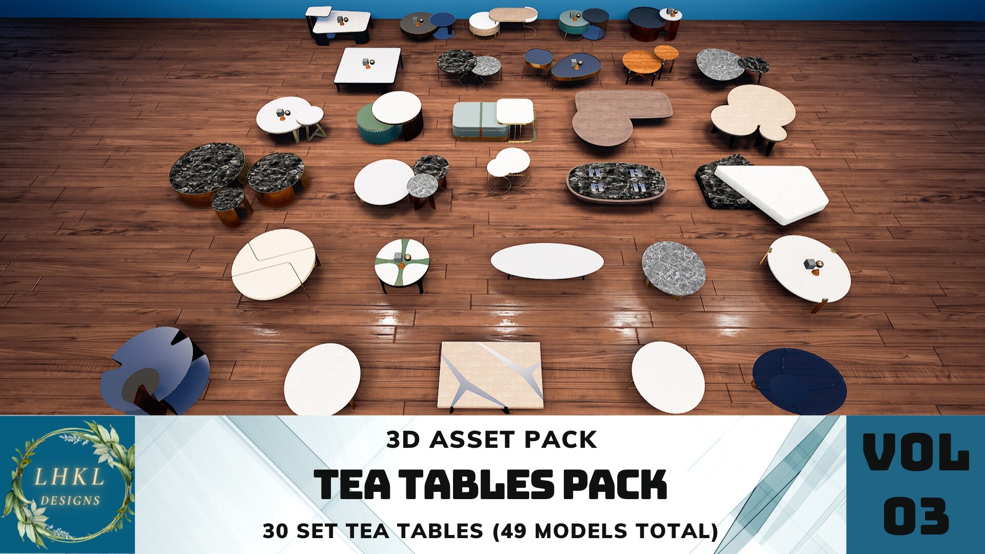 ArtStation - Tea Tables Pack 3 - Unreal Engine 5.1