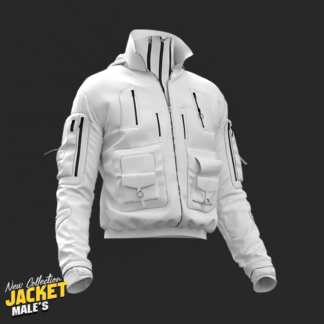ArtStation - male's jacket's vol8 / marvelous & clo3d / OBJ / FBX