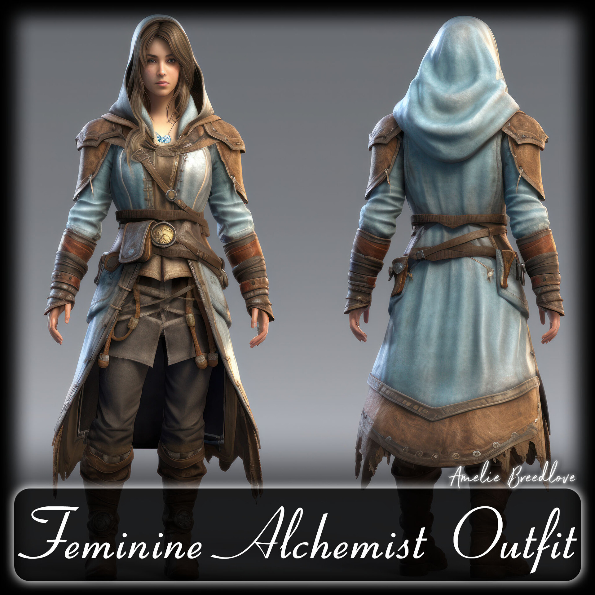 ArtStation - 200 Feminine Alchemist Outfit Reference Pack | 4K | v.139