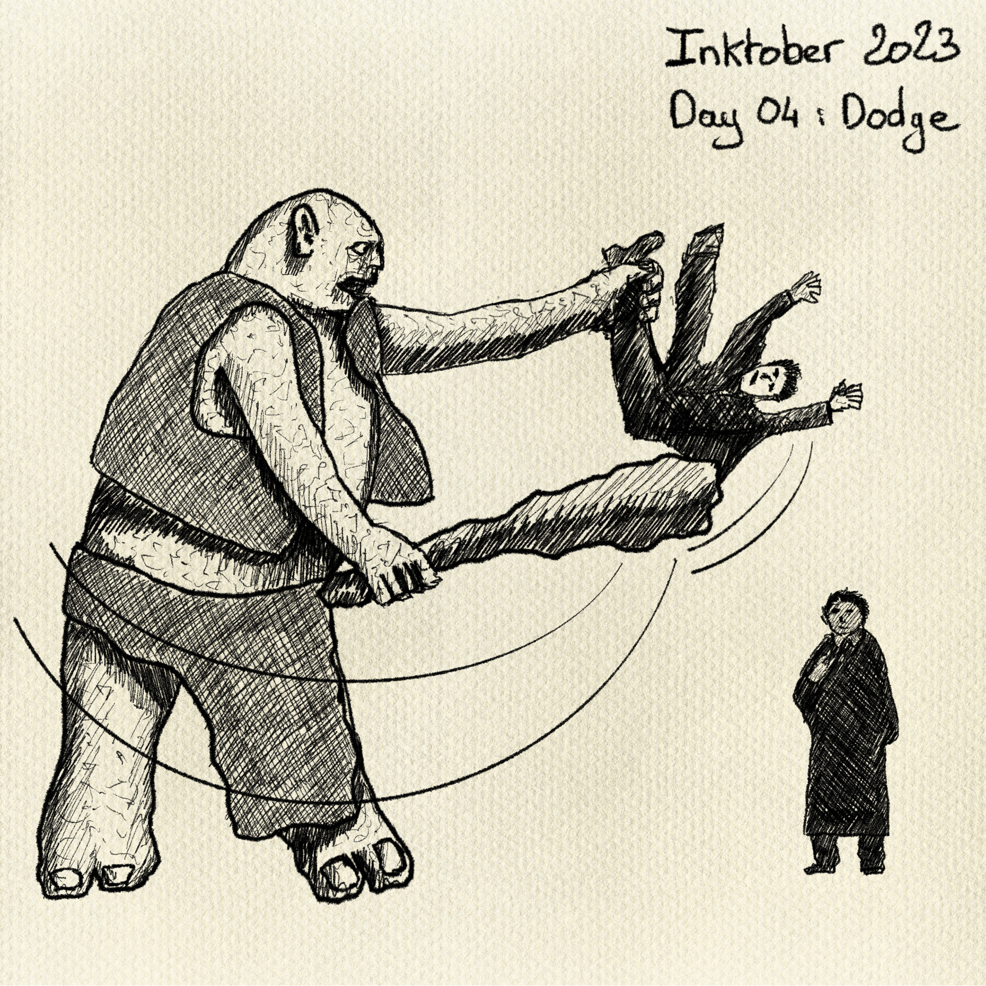 Ludovic CHA - Inktober 2023, Day 04, Dodge