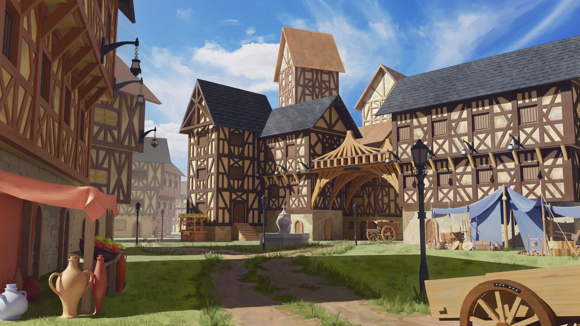ArtStation - Medieval City
