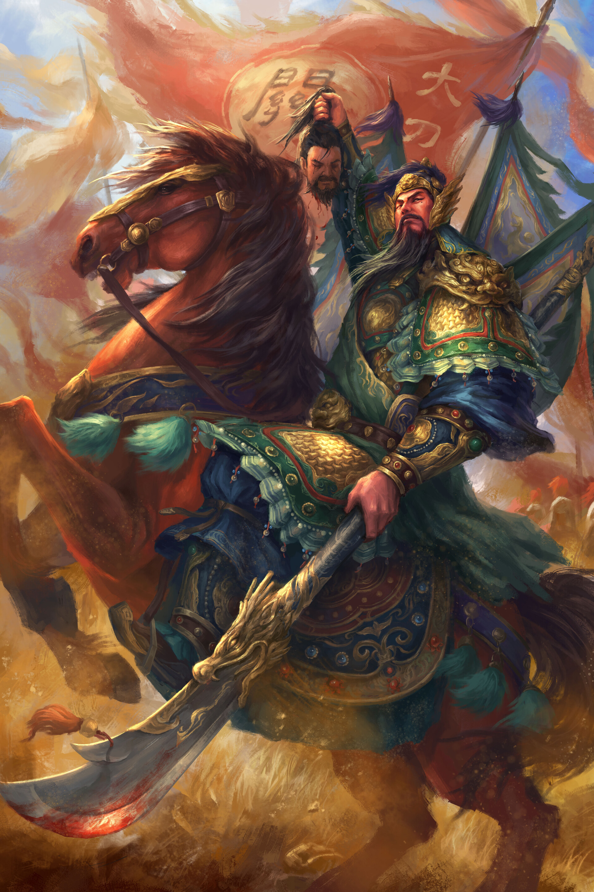 ArtStation - 水浒 梁山马军五虎将