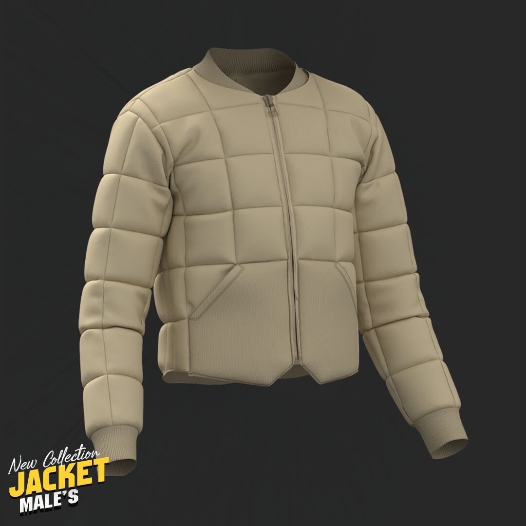 ArtStation - male's jacket's vol10 / marvelous & clo3d / OBJ / FBX