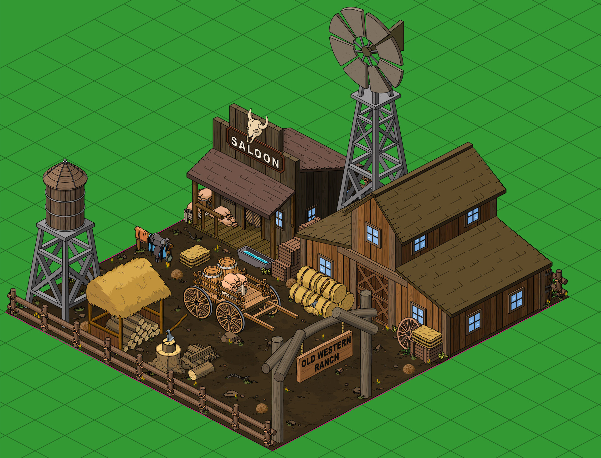 ArtStation - Cowboy Village