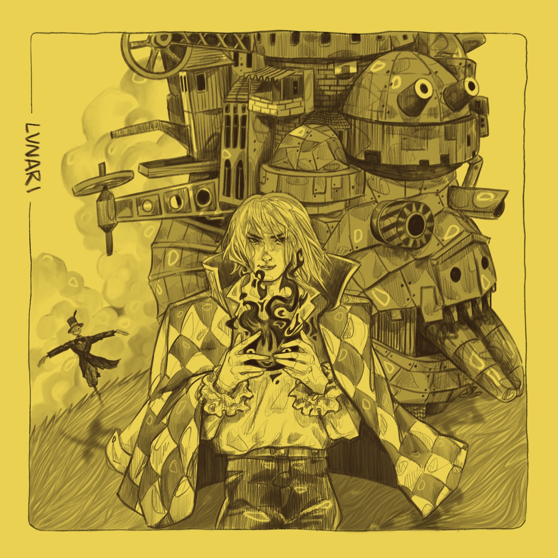 ArtStation - Howl’s Moving Castle Post-It Fanart