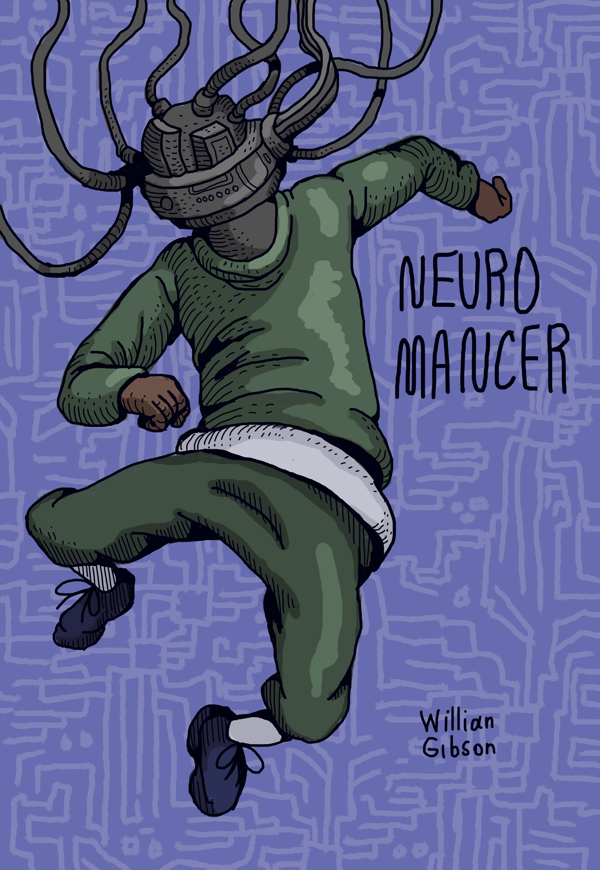 ArtStation - Concept illustration of the book Neuromancer by Willian Gibson