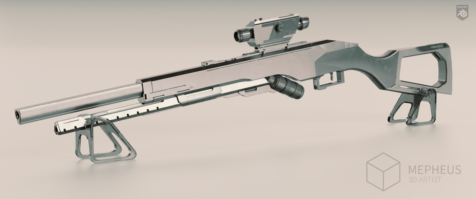 ArtStation - hard surface sniper game ready