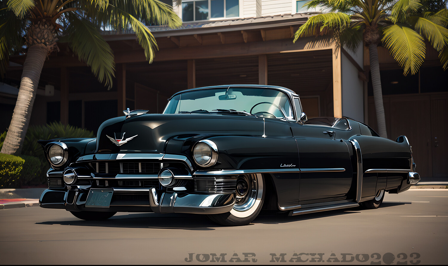 ArtStation - Cadillac Covertible During Day Time and at Dusk