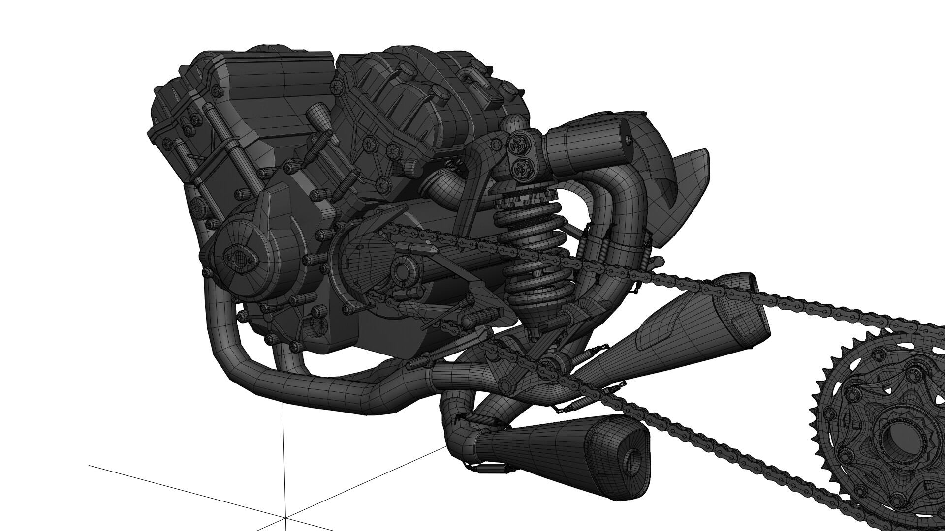 Amal S - Ducati V4 Engine (modeling)