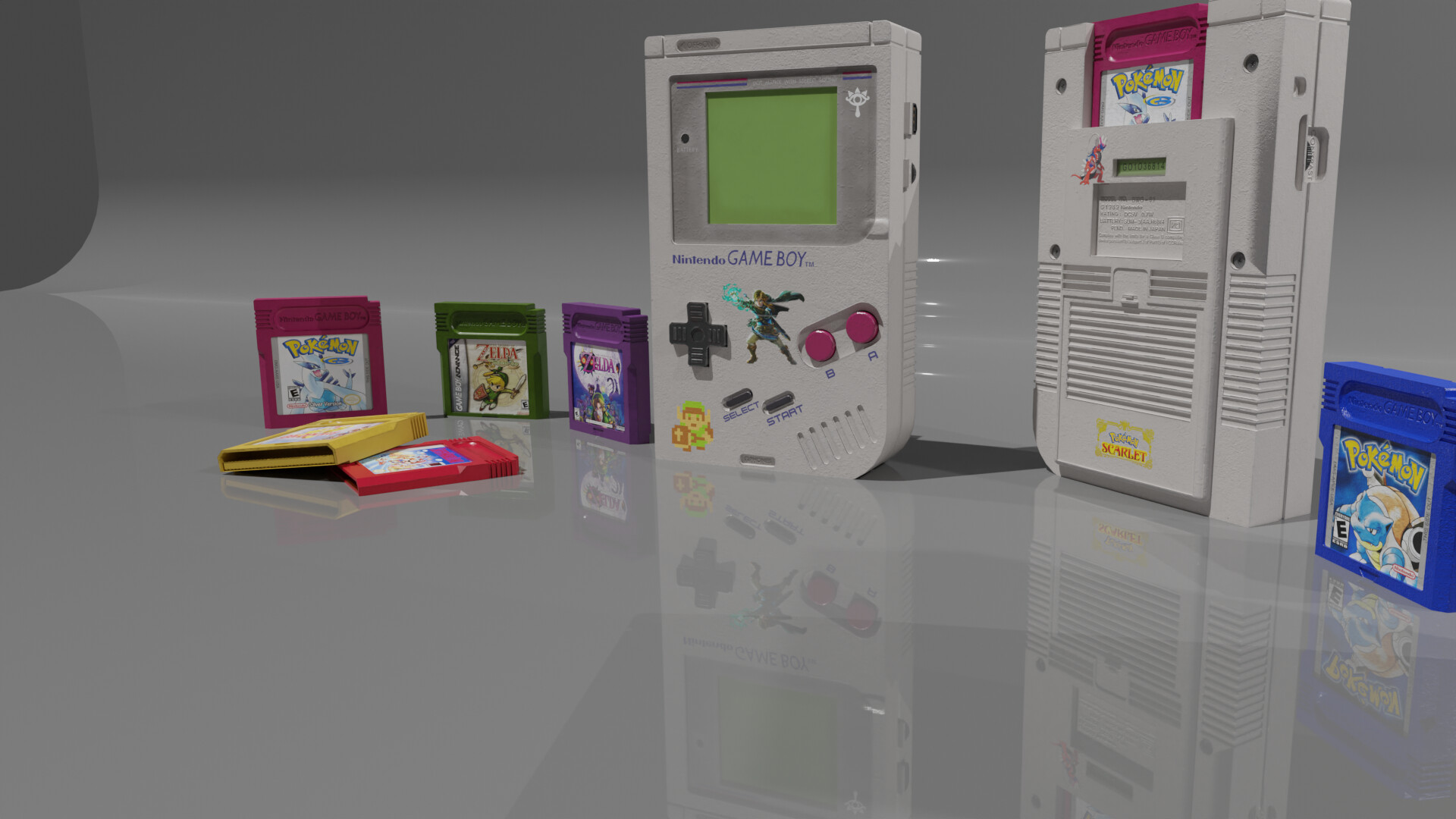 ArtStation - Asset Game Boy Nintendo in Blender