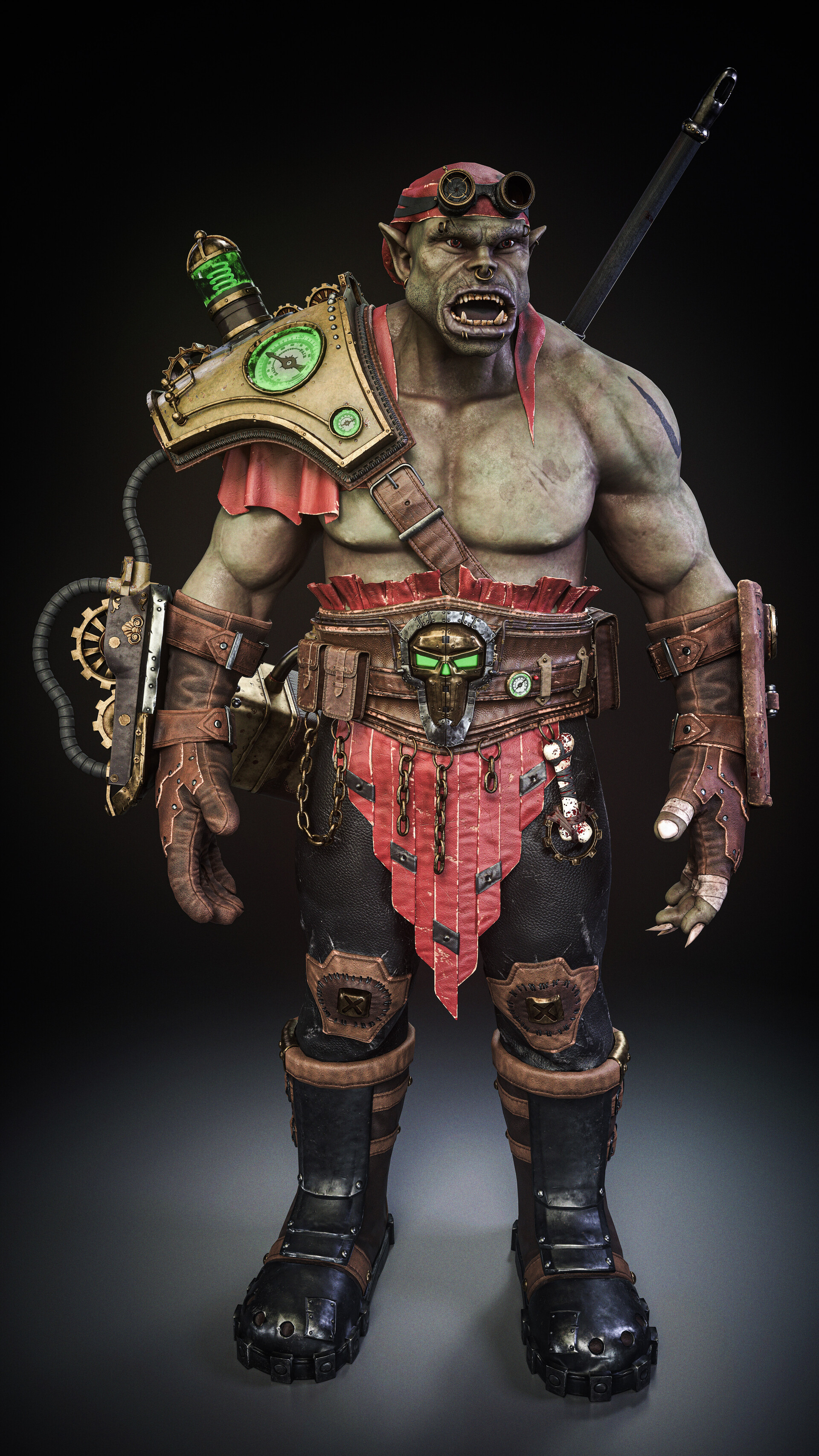 ArtStation - SteamPunk Orc