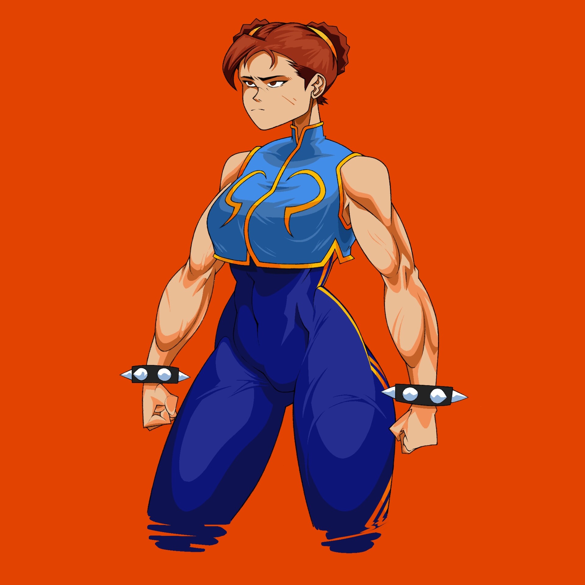 ArtStation - Chun Li (cell shading practice)