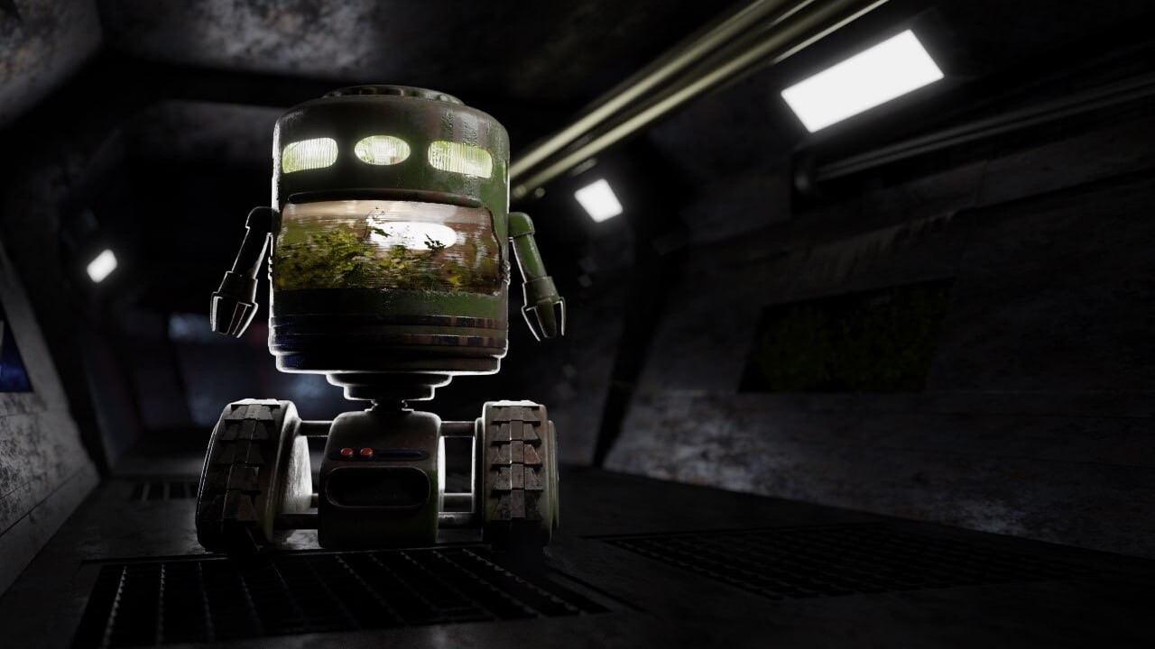 ArtStation - old droid that grows plants inside itself