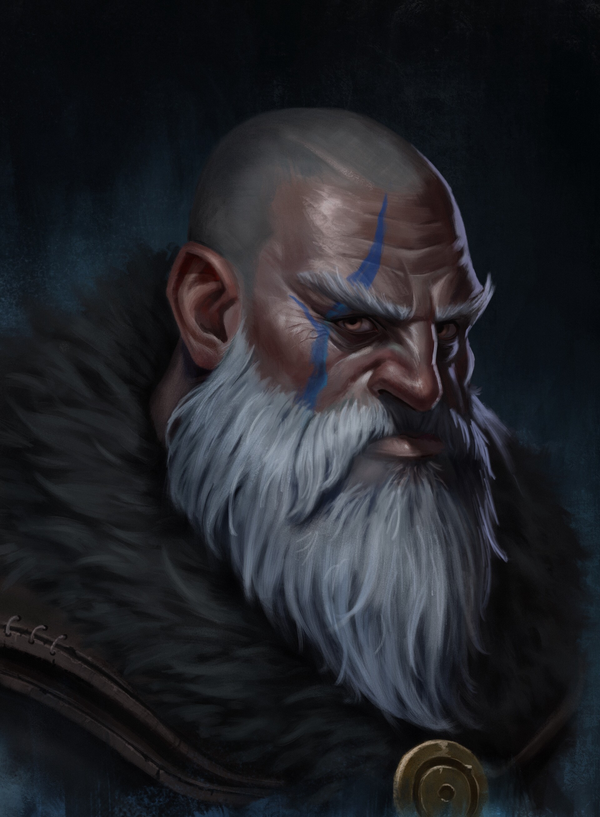 ArtStation - Battle sorcerer portrait practice