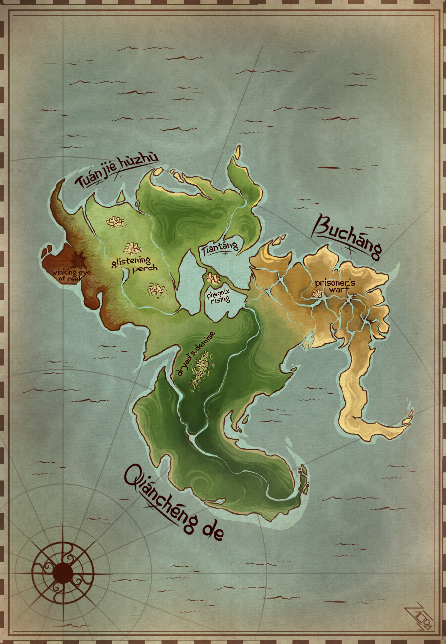 ArtStation - Louyang Map (commission)