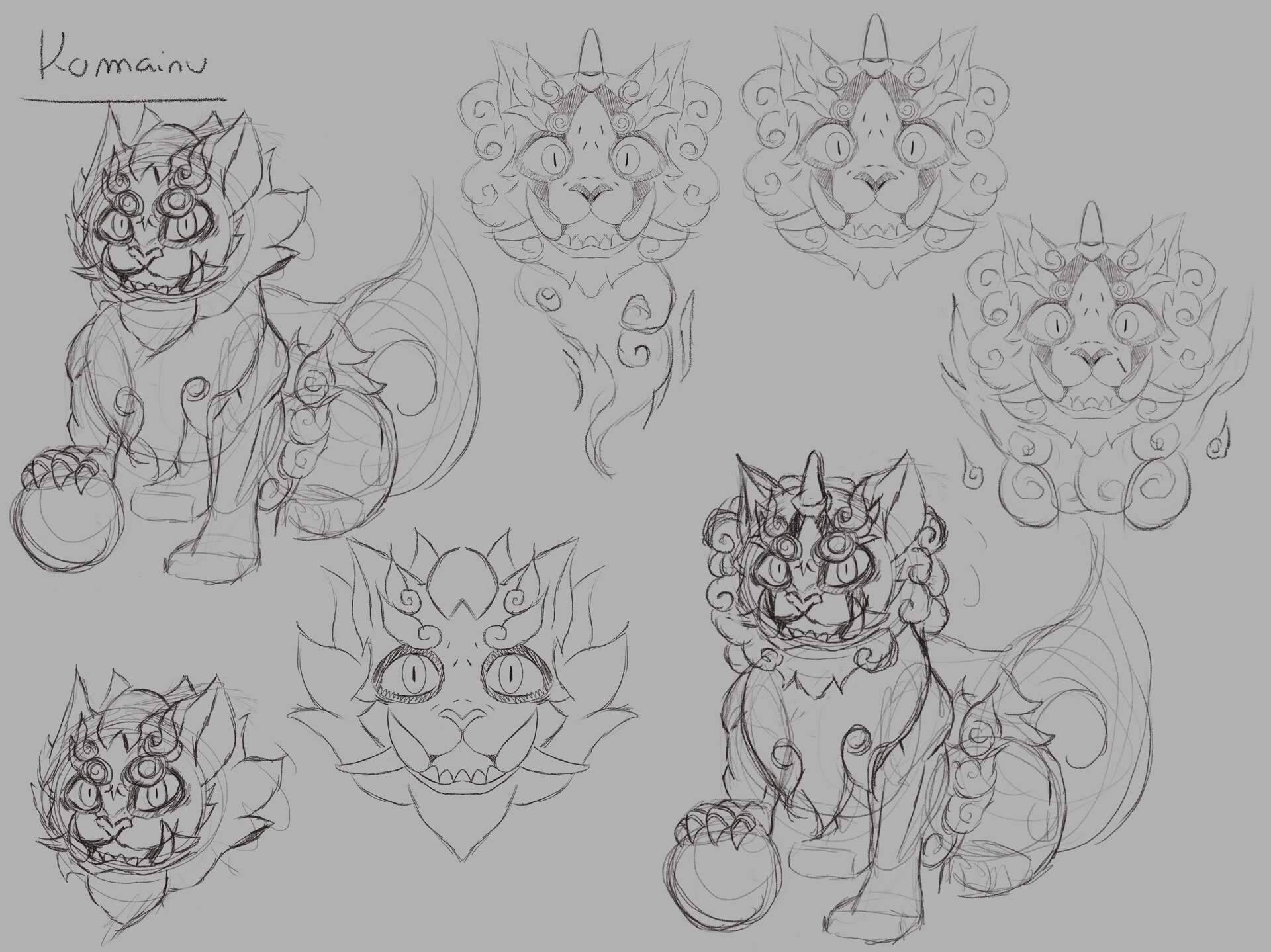 Lydia López - Koma Inu Character Design