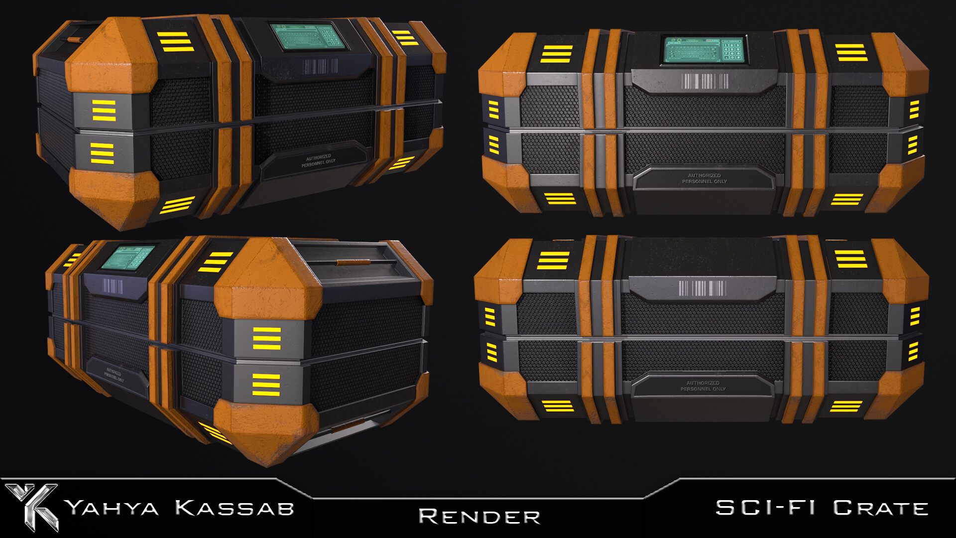 ArtStation - Game Props: Sci-Fi Crate