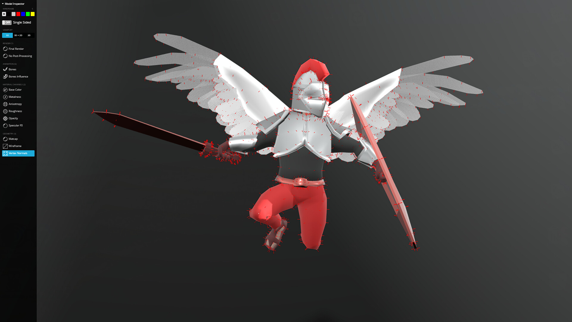 ArtStation - Animated Low Poly Angel Knight