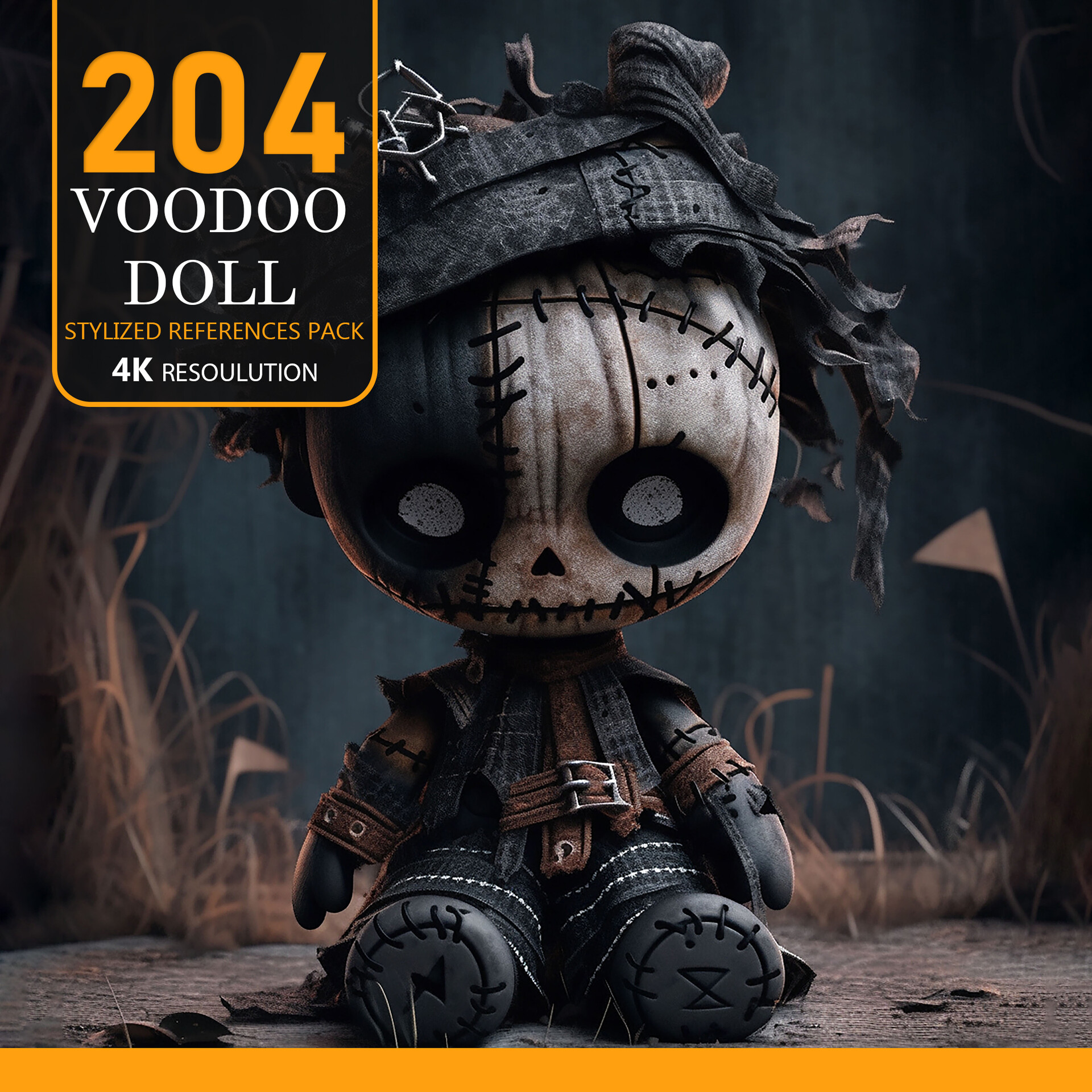 ArtStation - Stylized Voodoo Doll Vol.72-4K|Stylized References Pack