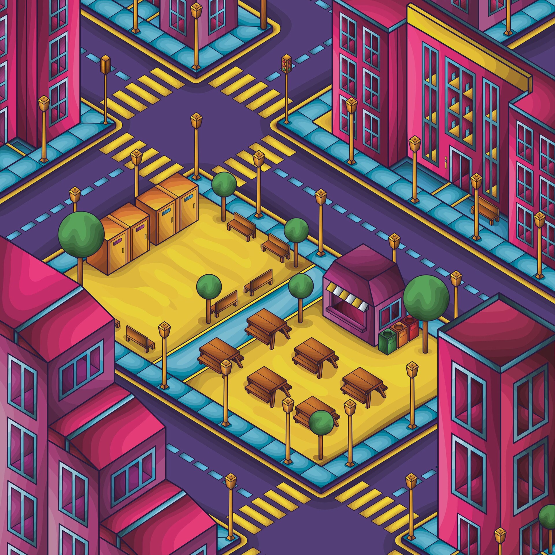 ArtStation - Isometric Street