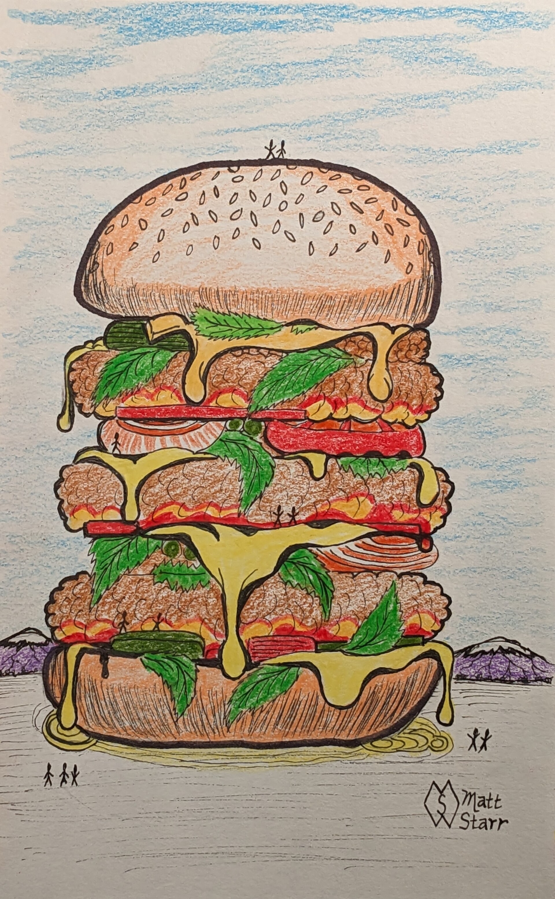 ArtStation - Mammoth Cheeseburger Mountain