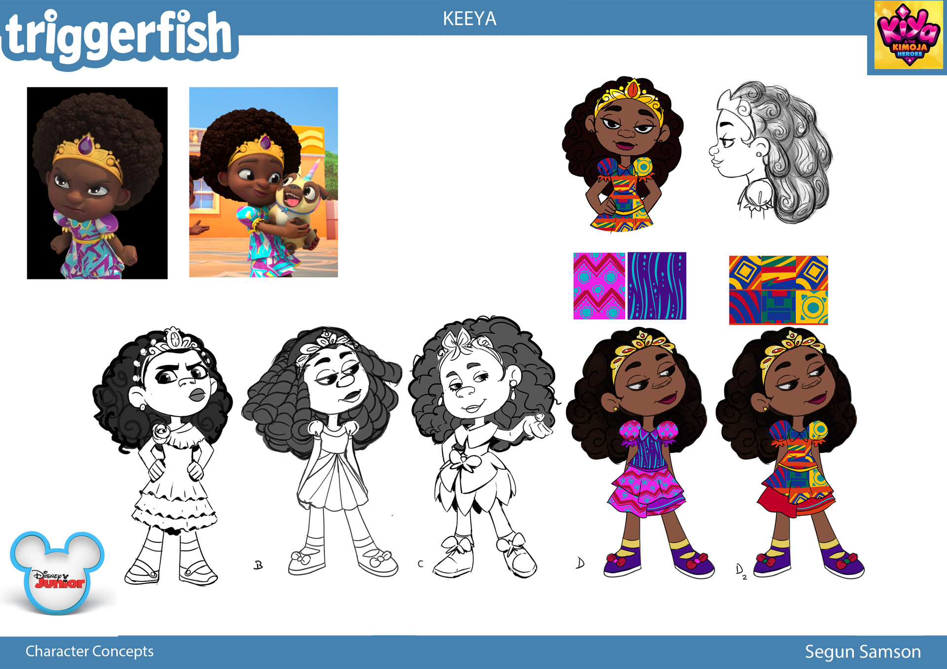 Segun Samson - Character Designer - Kiya & the Kimoja Heroes