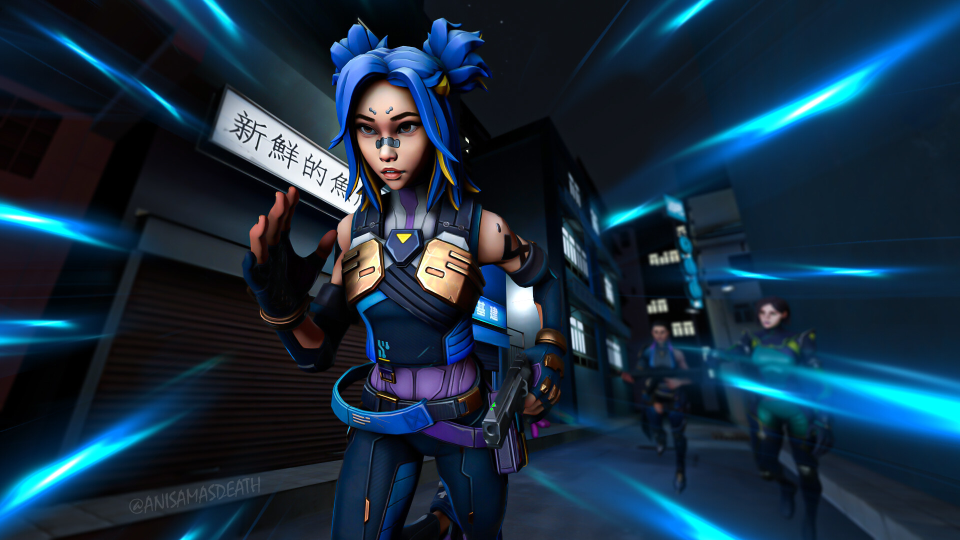 ArtStation - Valorant Neon concept art work