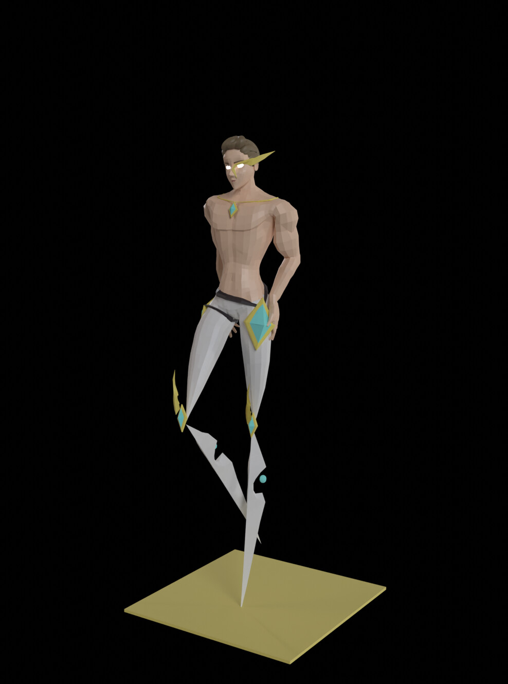 ArtStation - Low Polly Male Character Design - Jamesie