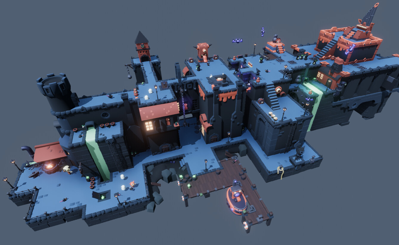 ovidiu dragos - Level design Castle Rooftops (personal project)