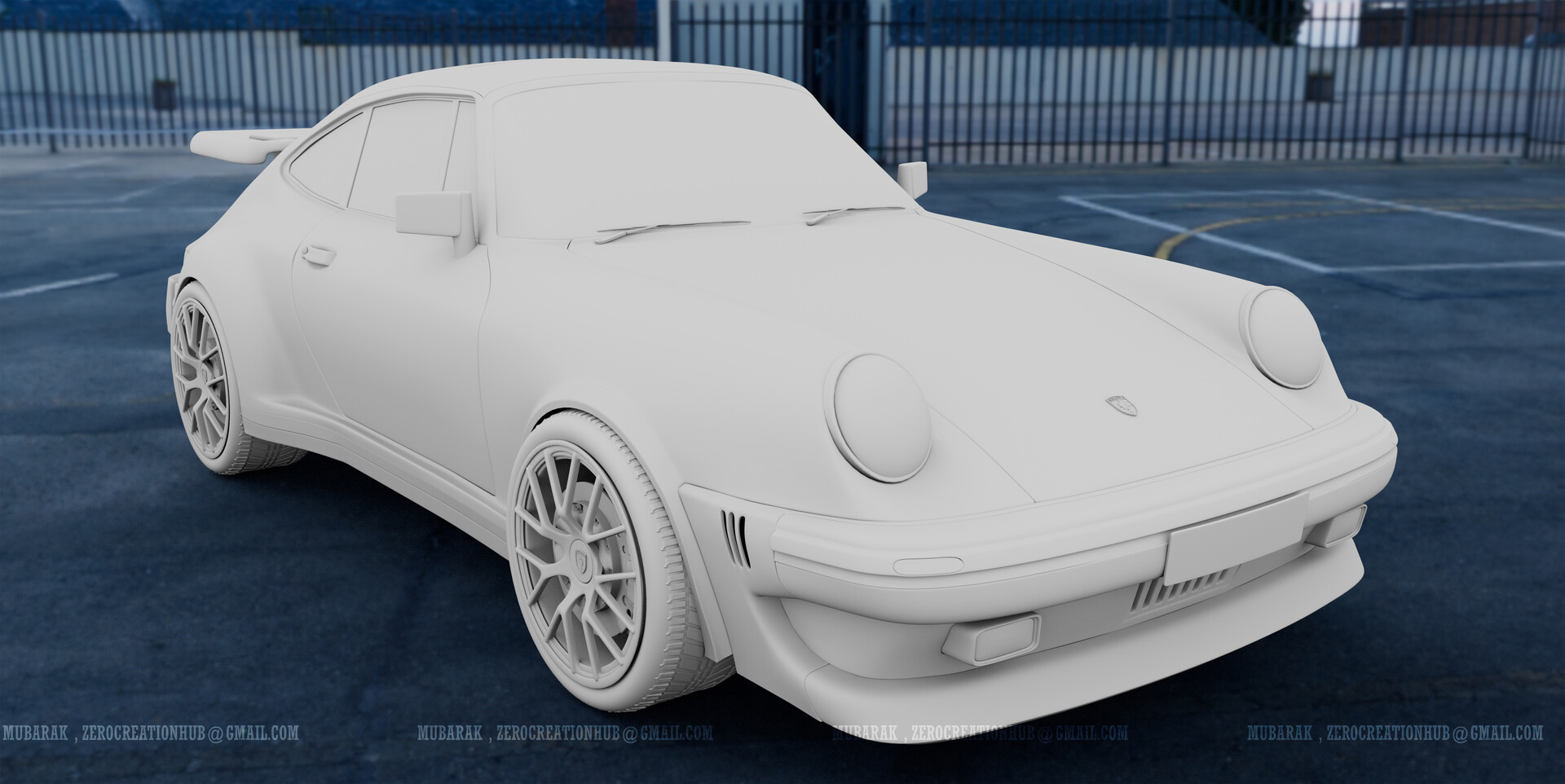 Mubarak - "3D Model of Porsche 911 - Realistic Render"