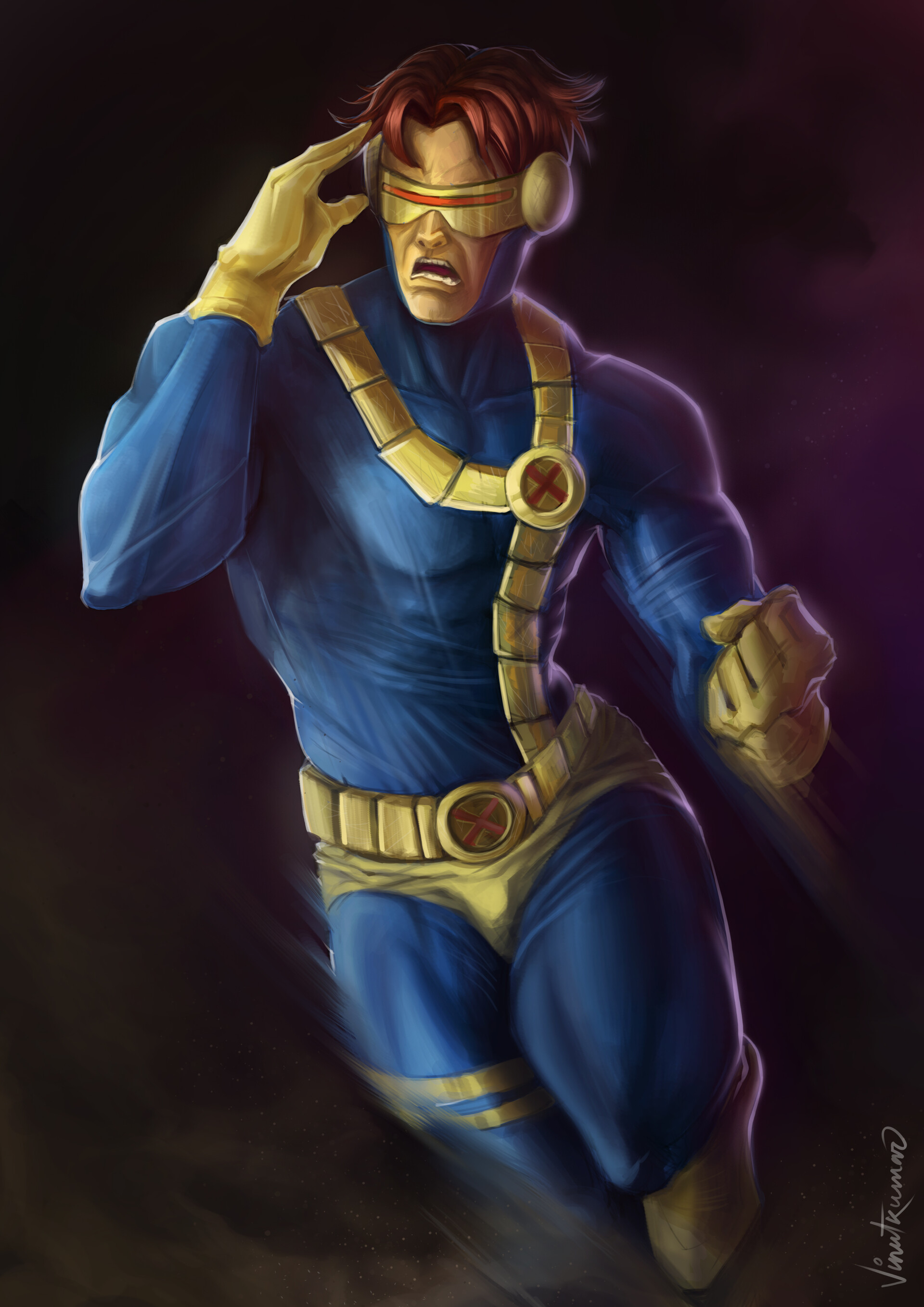 ArtStation - Cyclops illustration from the X- Men series by Marvel comics