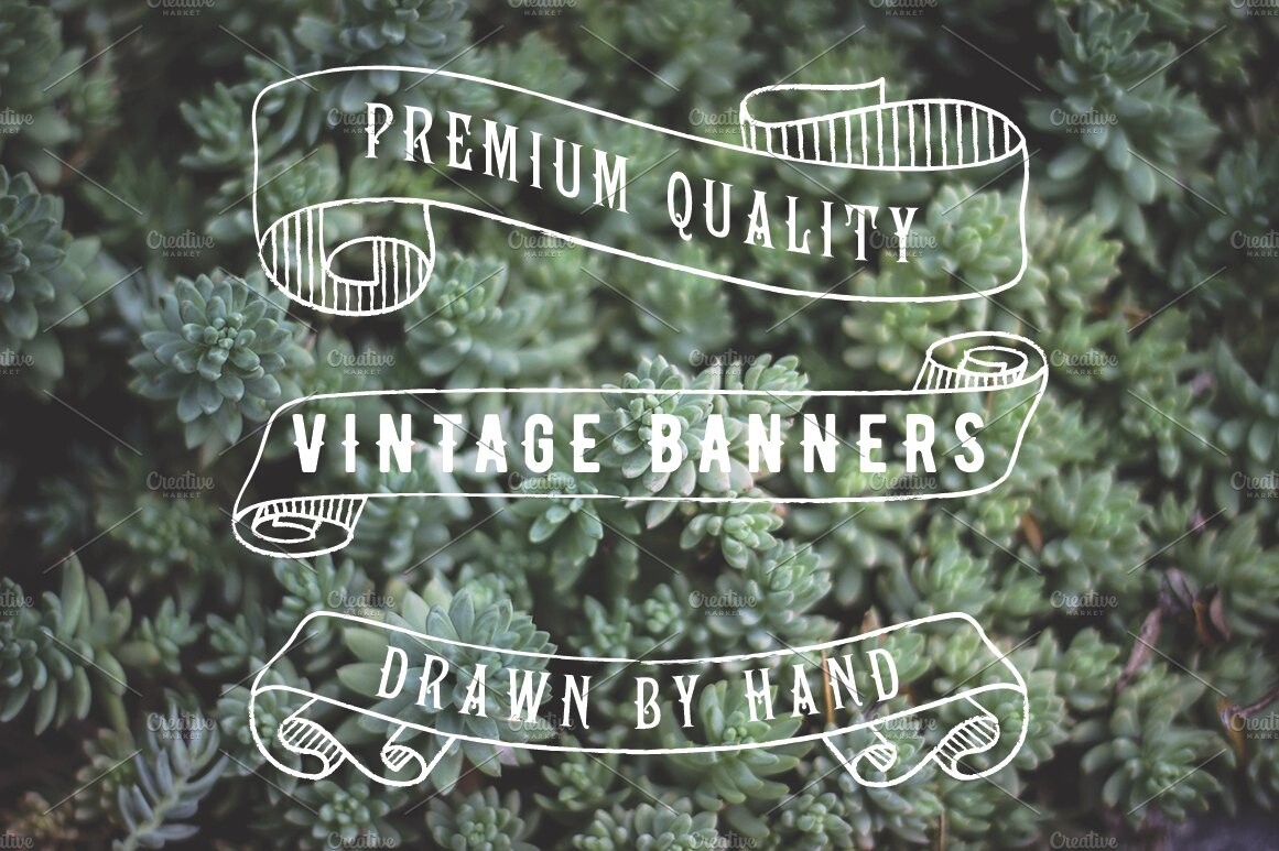 Revo - Photoshop Overlays, Vintage Banners