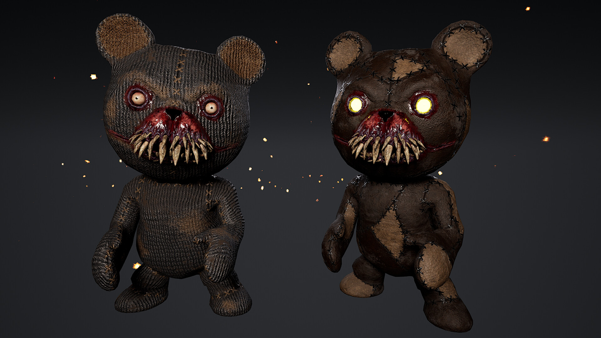 HelenNova - Horror Bear game ready 3D character